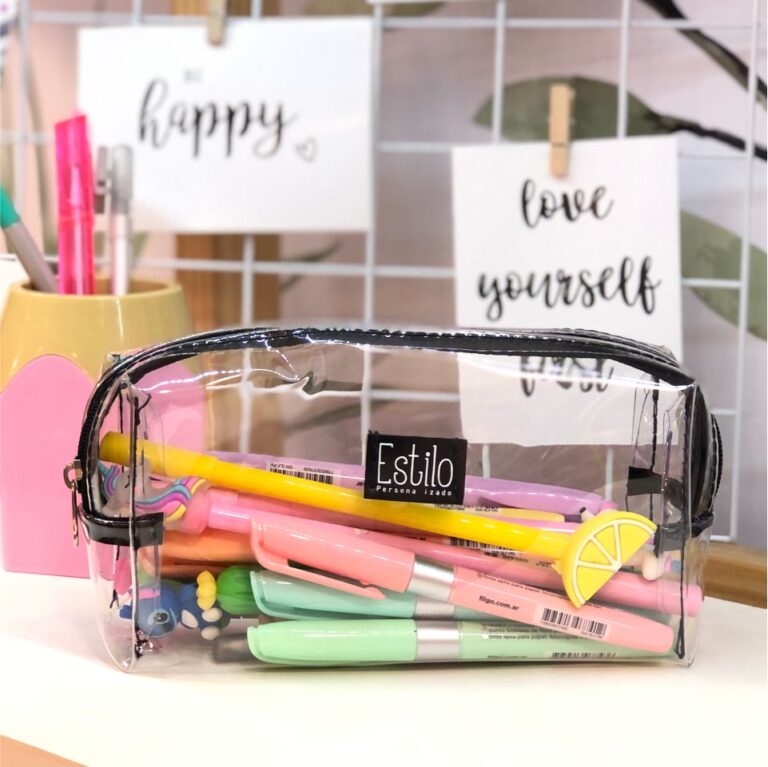 Cartuchera Transparente - Estilo personalizado