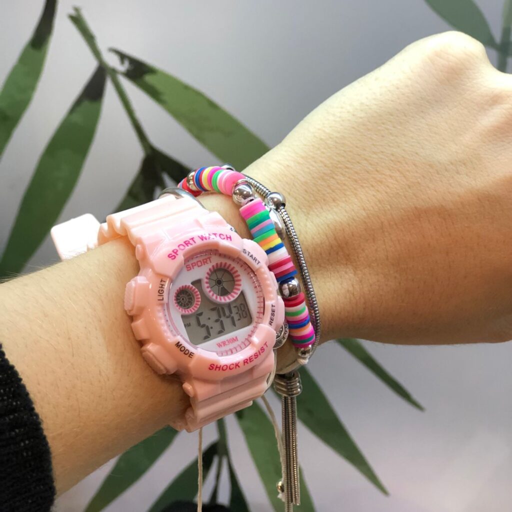 Reloj Sport Rosa Pastel - Estilo personalizado