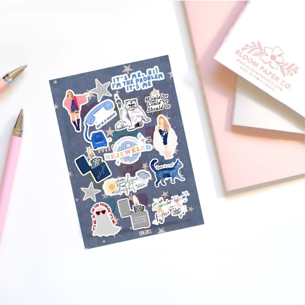Stickers Decorativos Midnight (Taylor Swift) - Estilo personalizado