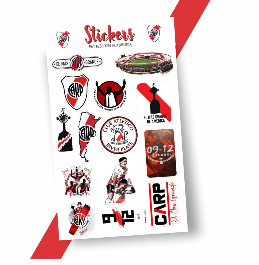 Stickers Decorativos de River - Estilo personalizado